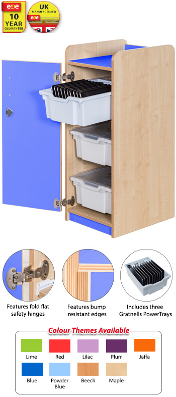 Lockable & Mobile School Computer Cabinets & Storage
