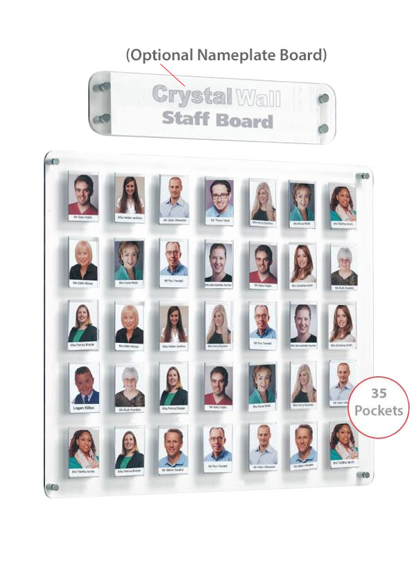 e4e - Crystal Wall Staff Board
