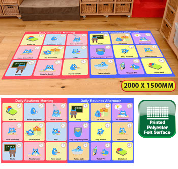 e4e: Telling the Time Educational Carpets & Mats