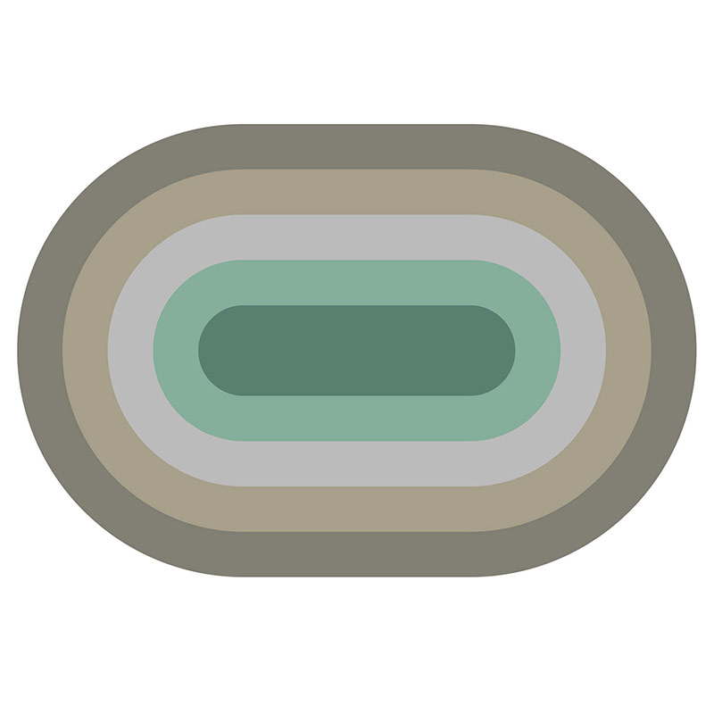 e4e - Oval Runway Scandi Rug