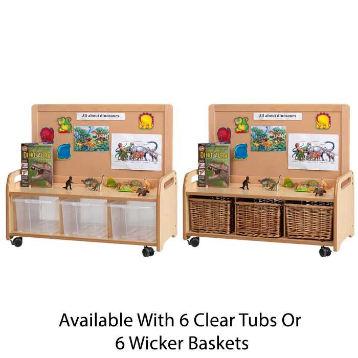 e4e - PlayScapes™ Low Storage Unit With Double Sided Velcro Display Divider