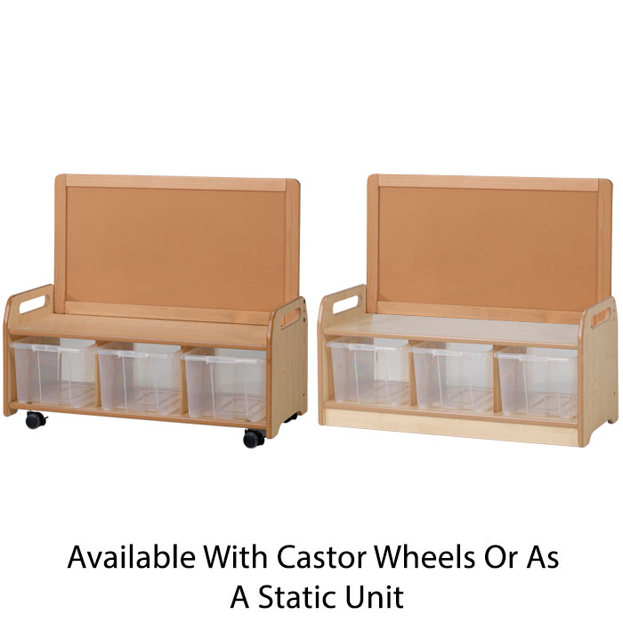 e4e - PlayScapes™ Low Storage Unit With Double Sided Velcro Display Divider