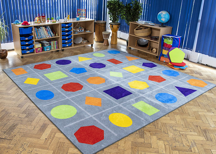 e4e - Geometric Shapes Carpet - 3m x 3m