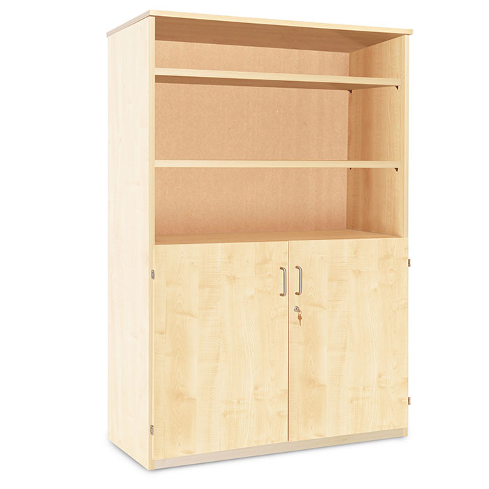 e4e - Stock Cupboard with Shelves & Lockable Cupboard – H1518mm