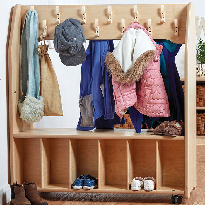 e4e - Freestanding Mobile Cloakroom Trolley
