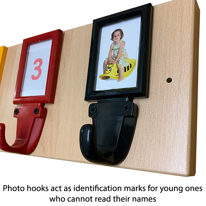 e4e - Pack Of 5 Coat Photo Hooks