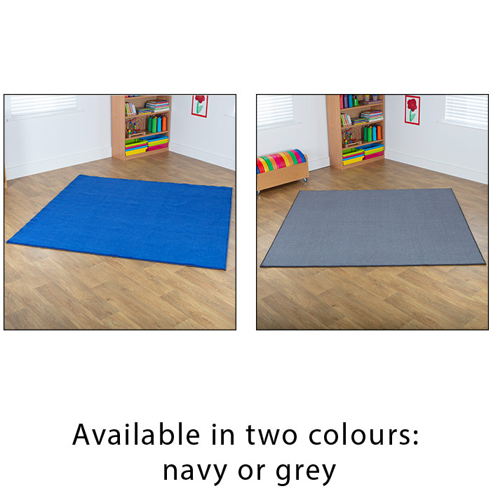 e4e - Plain Colour Square Carpet - 2000 x 2000mm