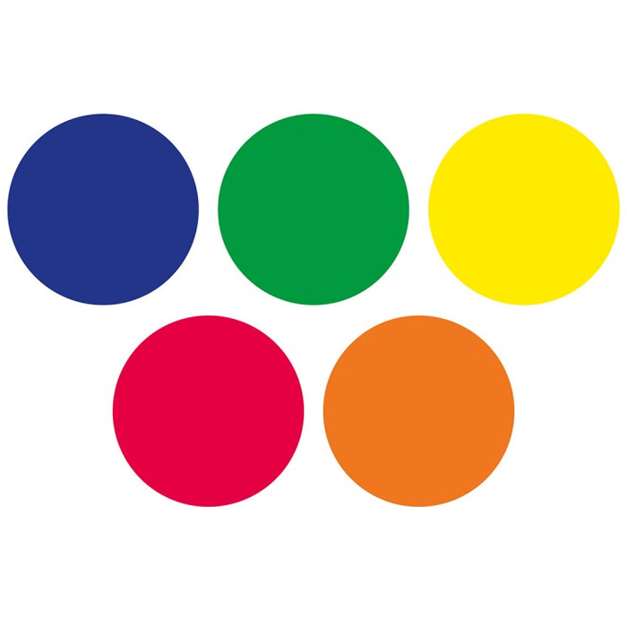 e4e - Rainbow Circle Mats Set Of 30 With Holdall