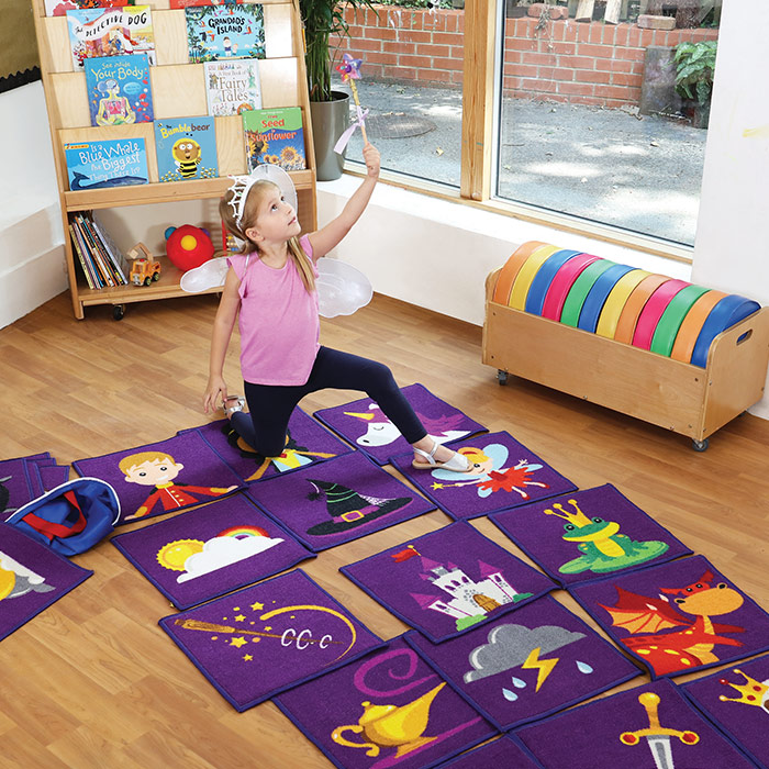 e4e - Story Time Interactive Carpet Tiles With Holdall