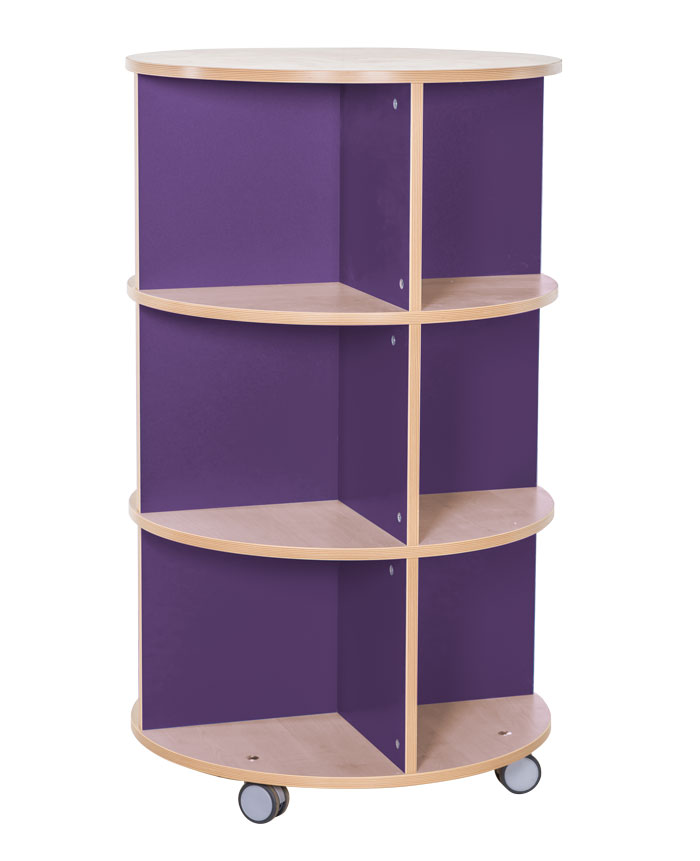 e4e - KubbyClass® Library Book Carousel - 3 Tier