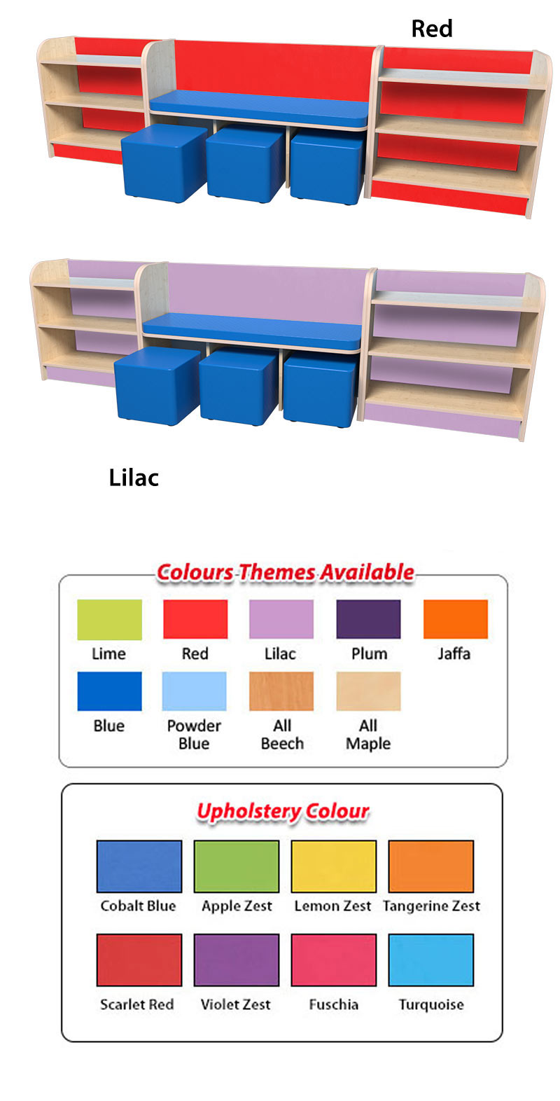 e4e - KubbyClass® Reading Bench - Set K