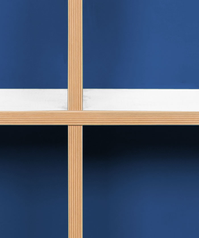 e4e - KubbyClass® D-End Cap Library Bookcase - Polar