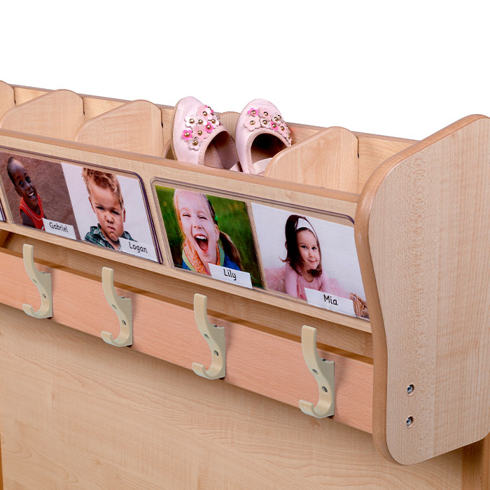 e4e - Wall Mountable Top Cubby (with 6 Hooks)