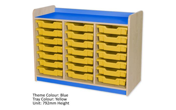 e4e - KubbyClass® Triple Bay Shallow Tray Units - 5 Heights