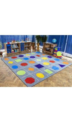 e4e School and Nursery Carpets - Shapes and Colours
