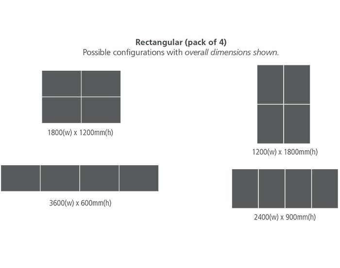 e4e - Eco Board - Rectangular (Pack of 4)